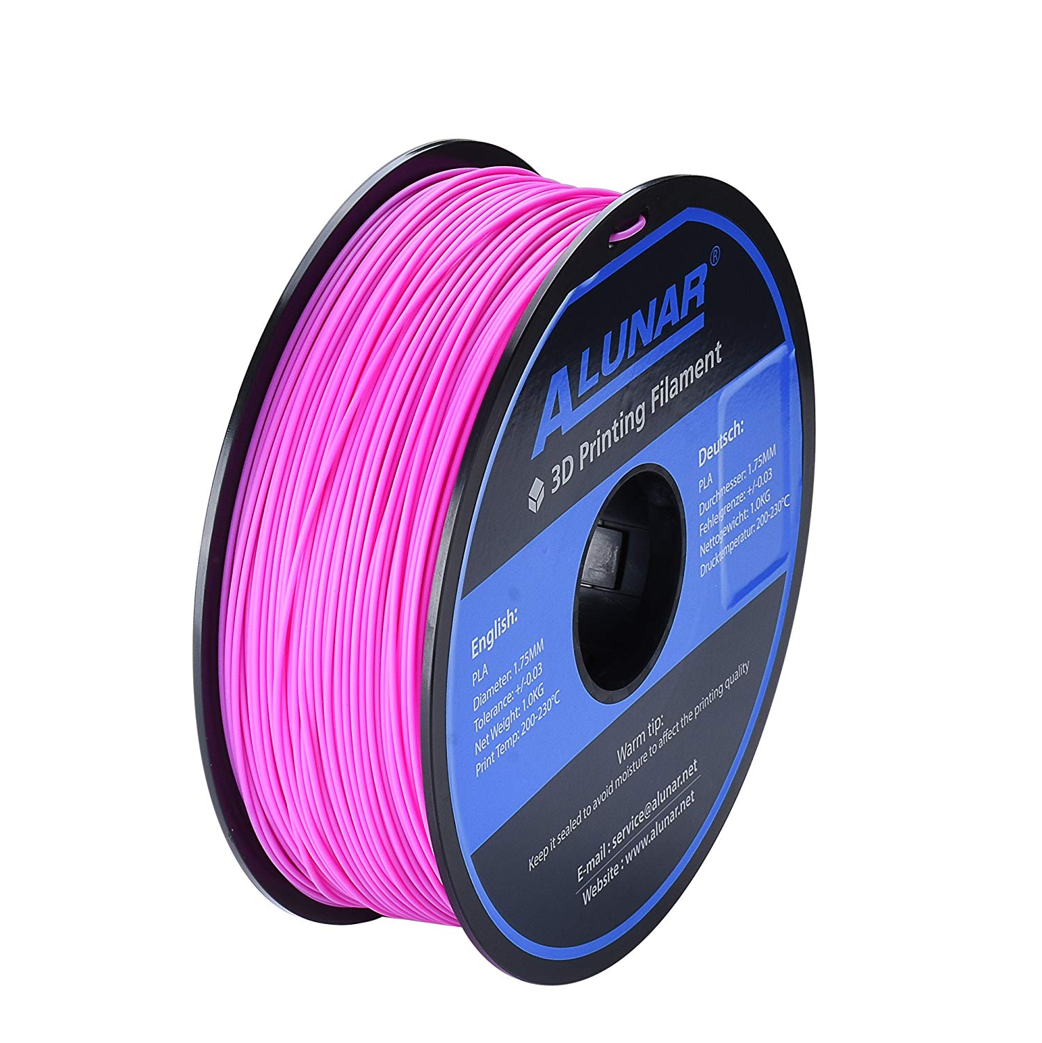 ALUNAR 1.75mm PLA Filament 1kg - CONSOMMABLES - Nozzler