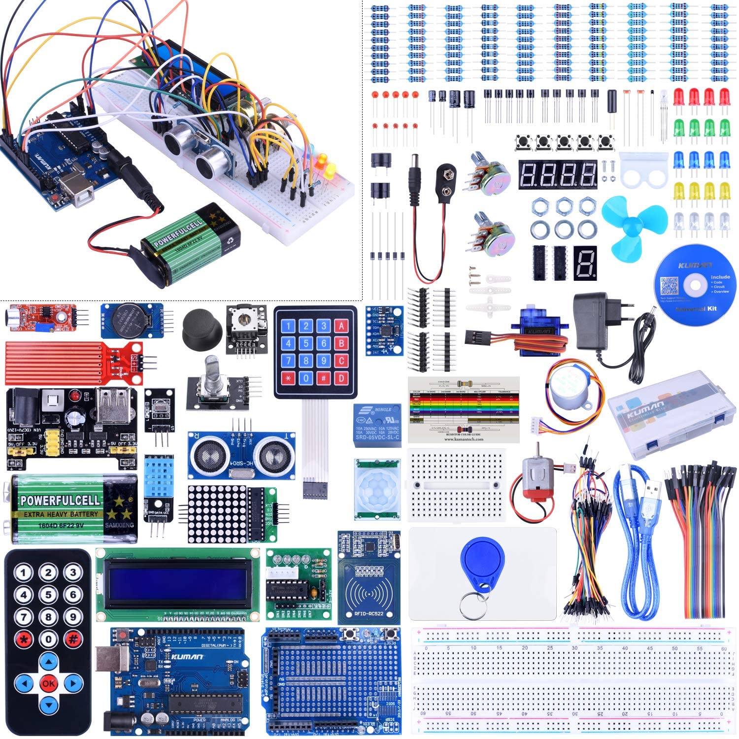 Starter Kit Arduino Uno KUMAN - VENTE FLASH - Nozzler