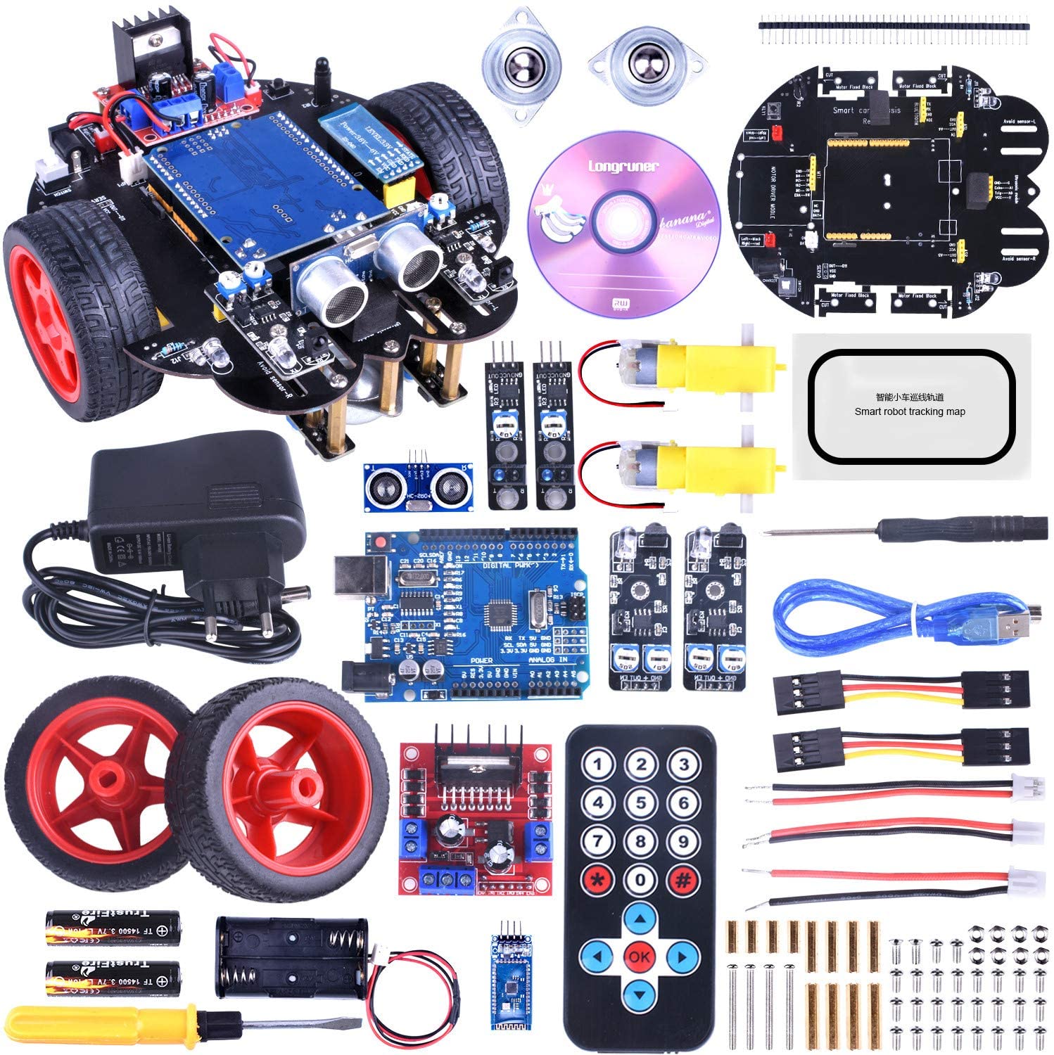 Kit Robot Arduino Complet Longruner - ELECTRONIQUE - Nozzler
