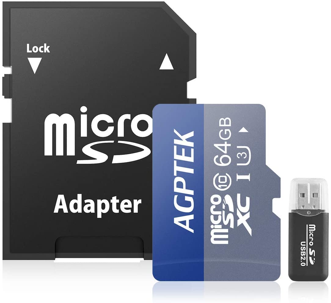 Carte MicroSD AGPTEK 64Go - CONSOMMABLES - Nozzler