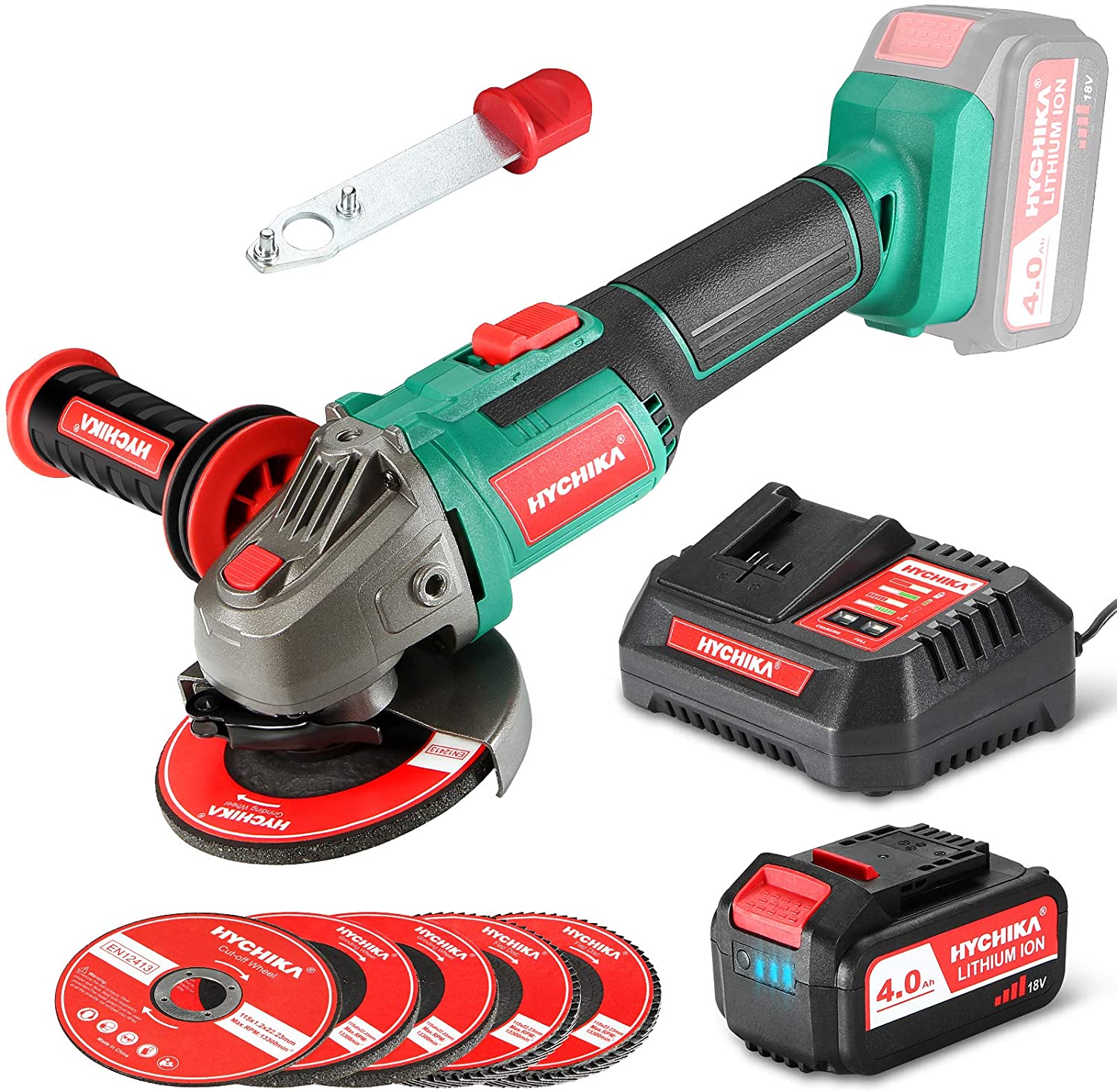 Meuleuse d'angle sans fil 18V HYCHIKA - OUTILS - Nozzler