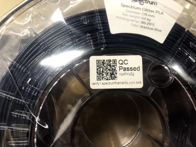 Test du filament Spectrum Stardust Blue - Nozzler