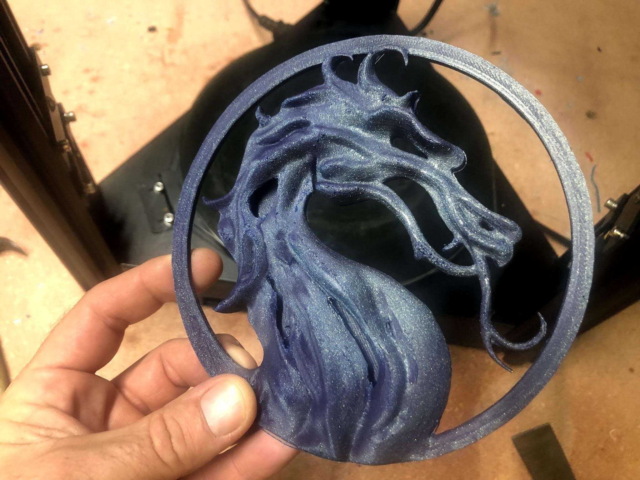 Test du filament Spectrum Stardust Blue - Nozzler
