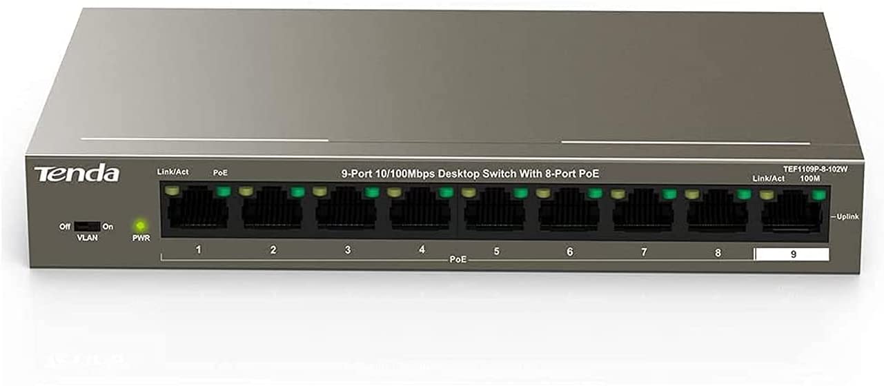 Switch Ethernet TENDA 9 ports - CONSOMMABLES - Nozzler