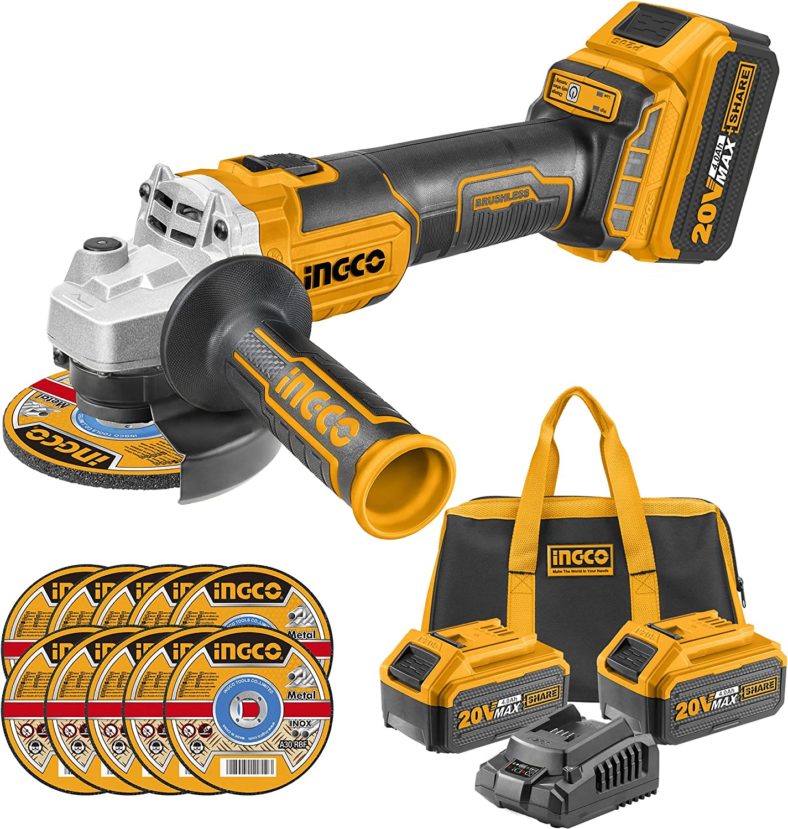 Meuleuse d'angle sans fil 20V INGCO - OUTILS - Nozzler