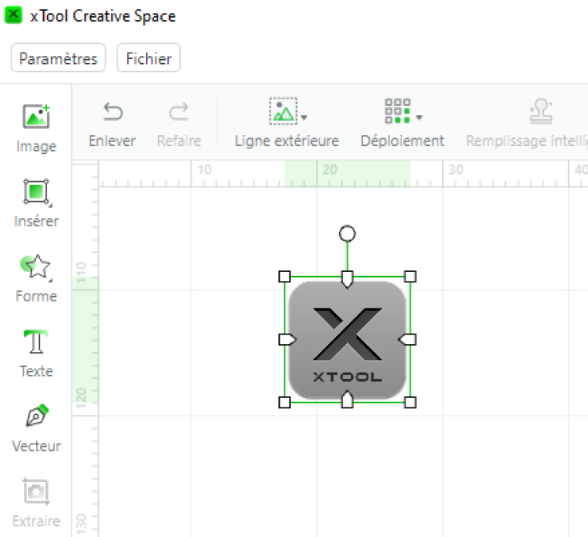Test du logiciel xTool Creative Space - Nozzler