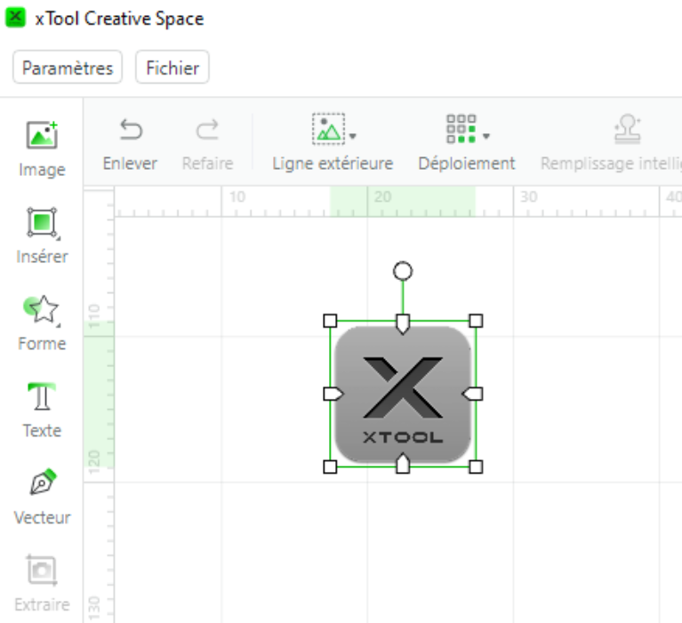 Test du logiciel xTool Creative Space - Nozzler