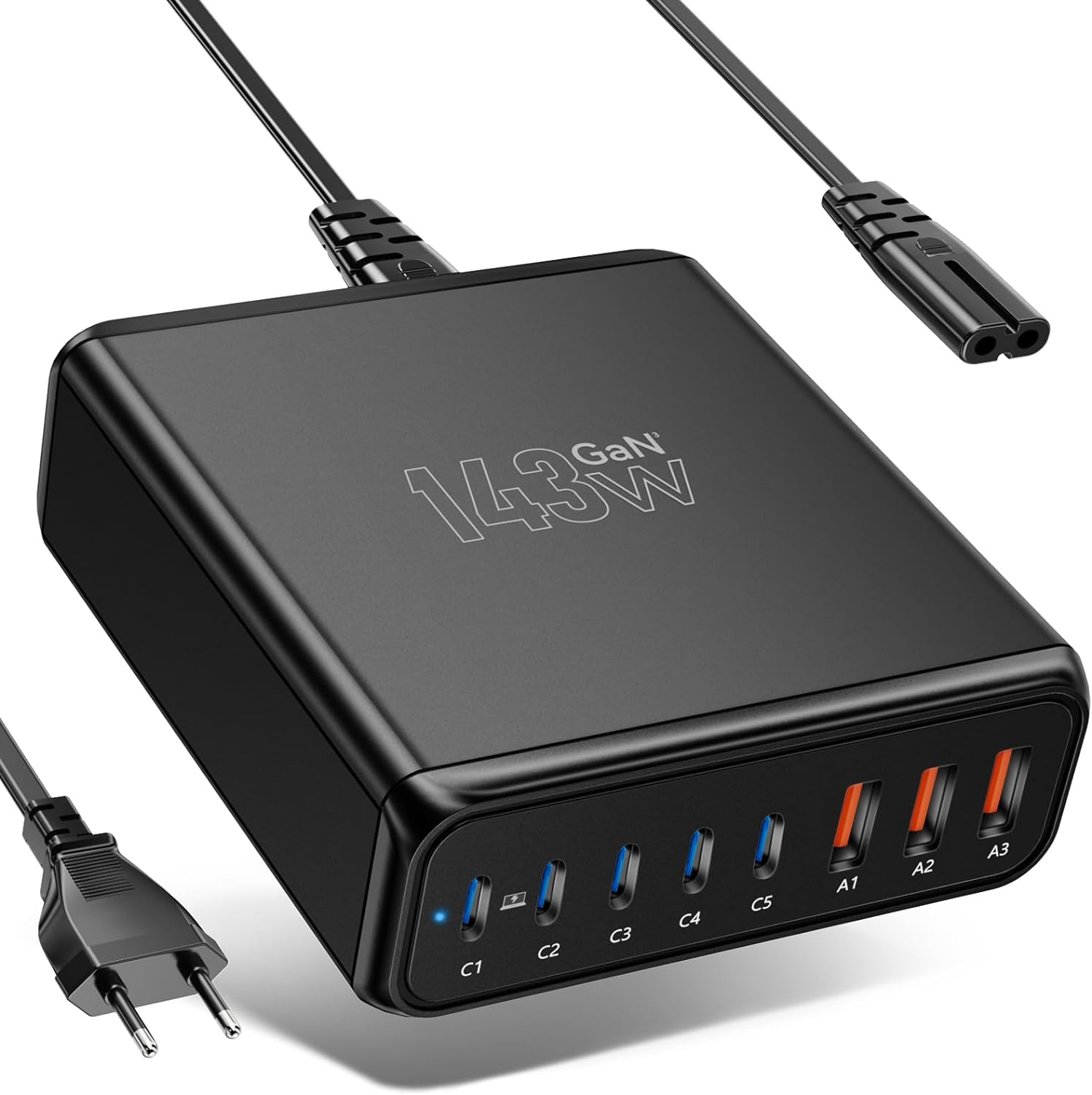 Chargeur USB C 143W 8 Ports - OUTILS - Nozzler