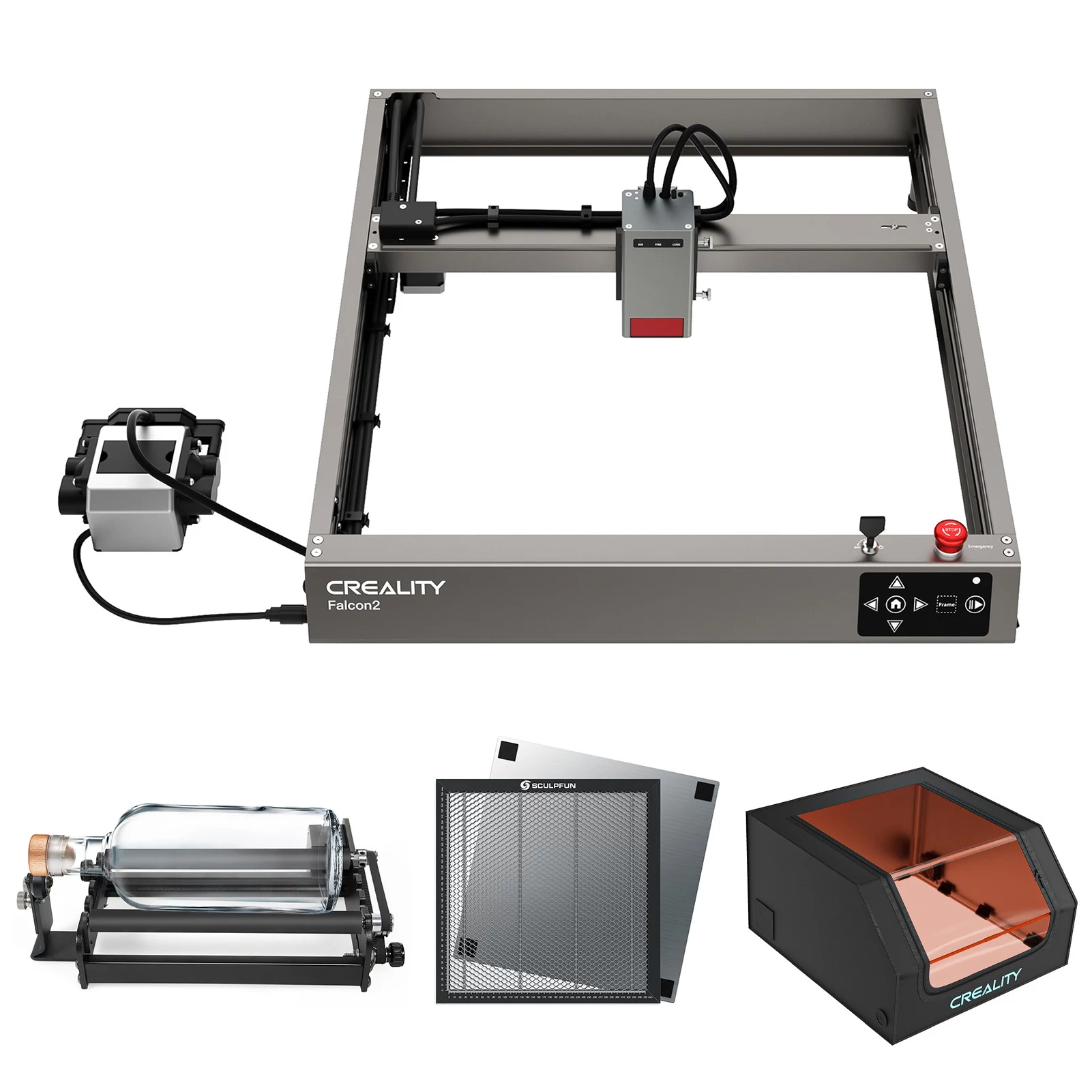 Creality Falcon2 22W + rouleau rotatif + box + table de travail - LASER ...