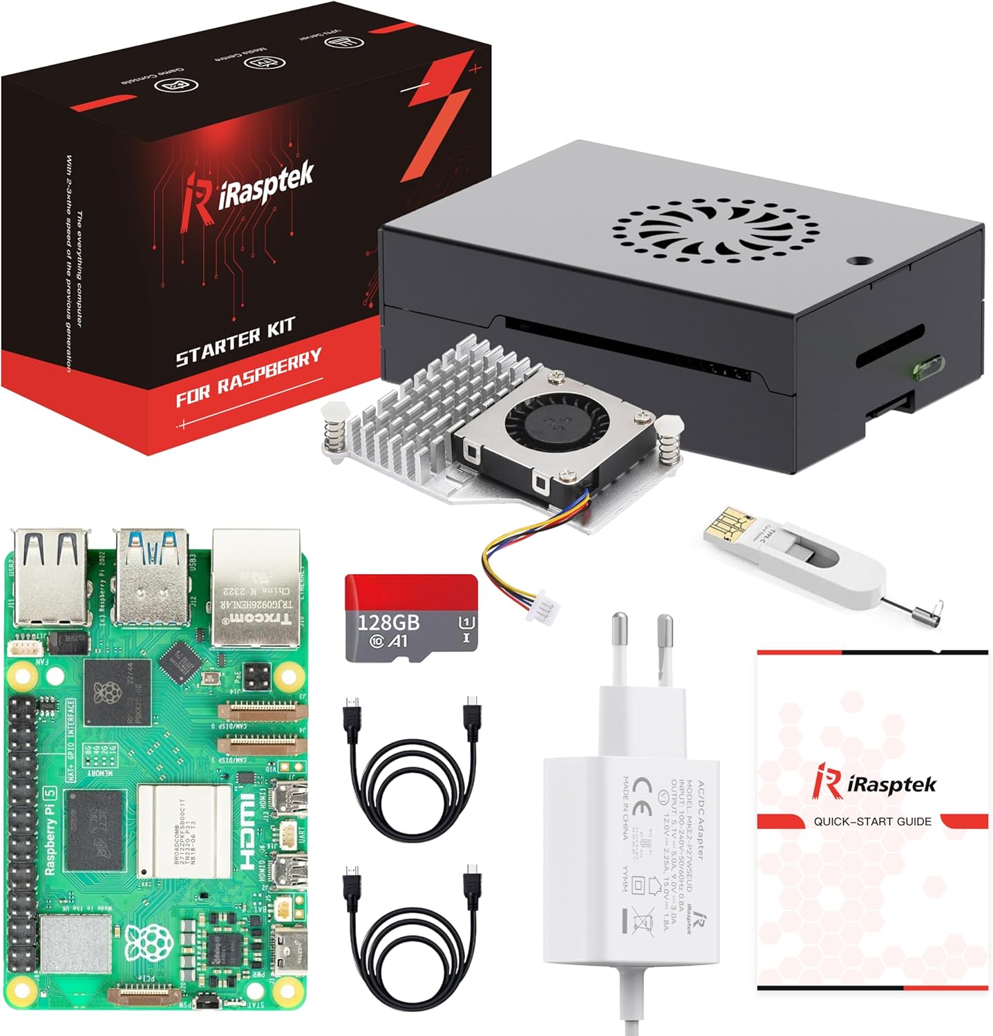 Raspberry Pi 5 Kit - ELECTRONIQUE - Nozzler