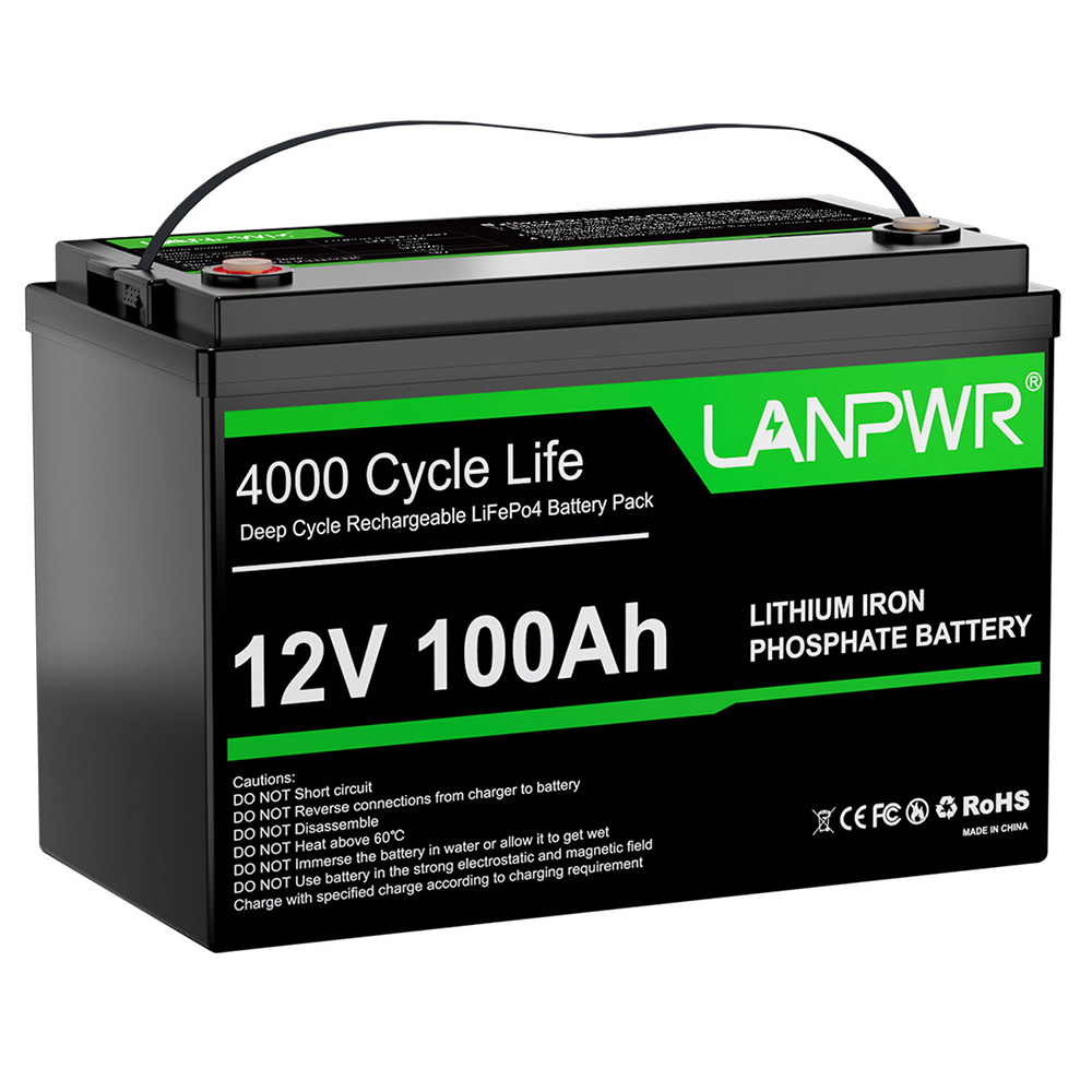 LANPWR 12V 100Ah LiFePO4 Battery Pack - PROMO - Nozzler